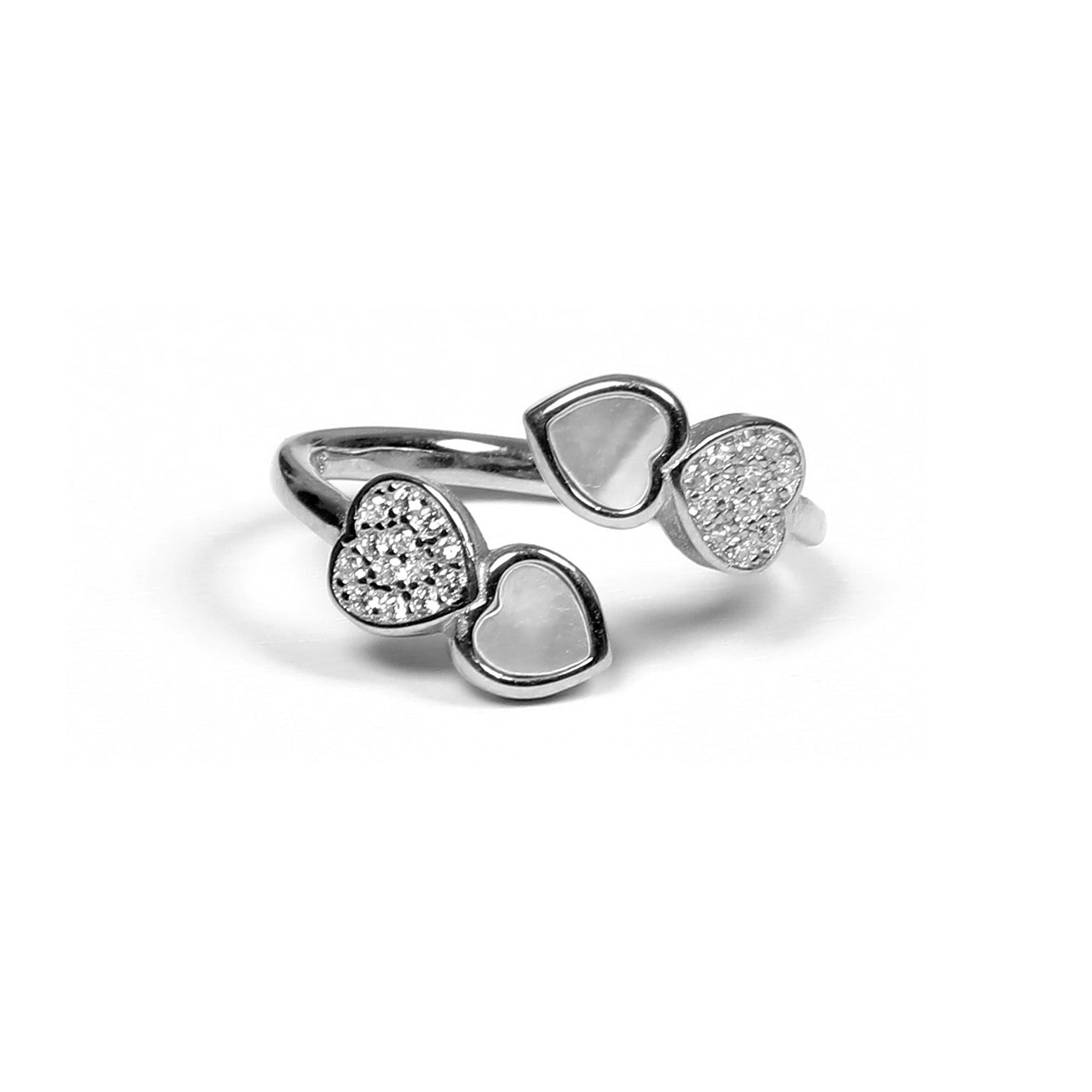 Buy Heart Mop Ring | 925 Silver | Precious Jewel